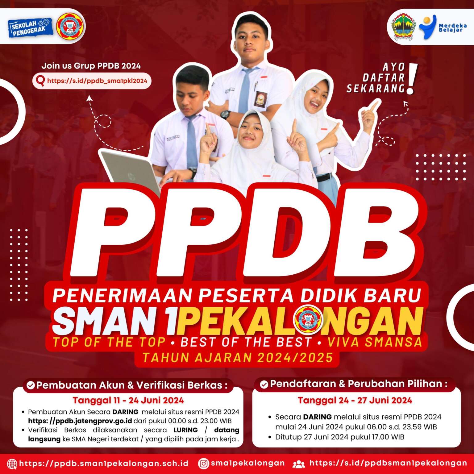 Informasi PPDB SMA 1 Pekalongan Tahun Ajaran 2024-2025 – SMAN 1 PEKALONGAN